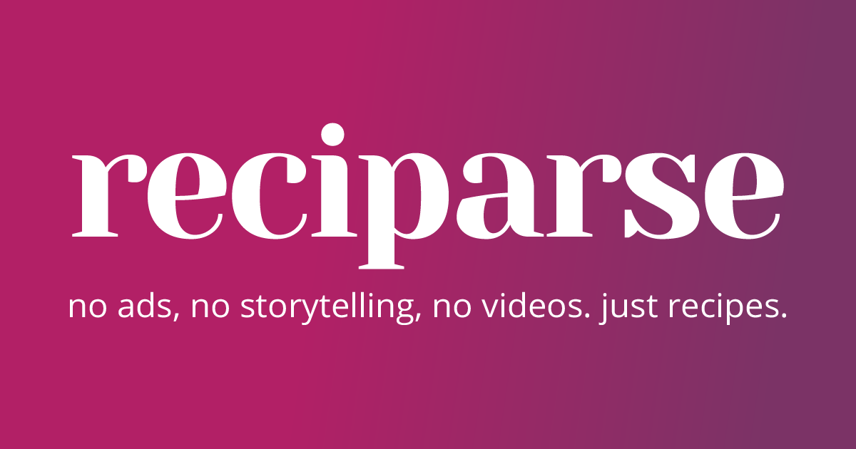 Parse a Recipe | Reciparse